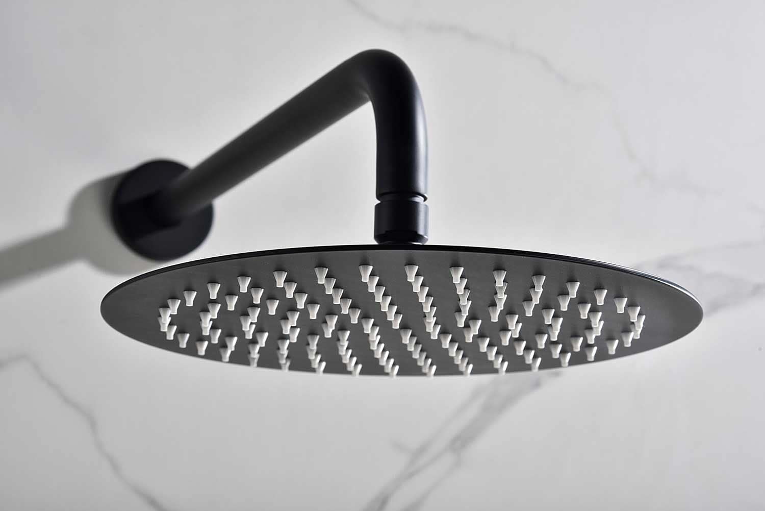 CONCEALED THERMOSTATIC SHOWER SET MATT BLACK MONZA SERIES - Sanitech